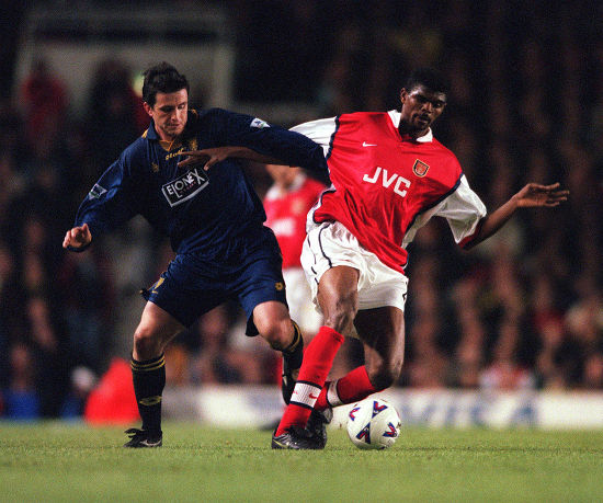 Kanu Arsenal Stewart Castledine Wimbledon Arsenal Editorial Stock Photo ...