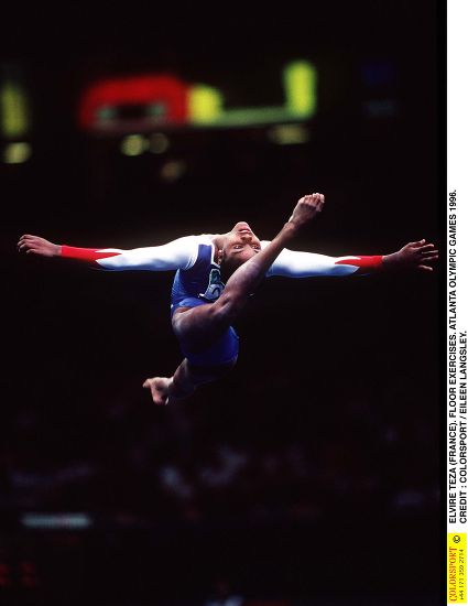 Elvire Teza France Floor Exercises Atlanta Editorial Stock Photo ...