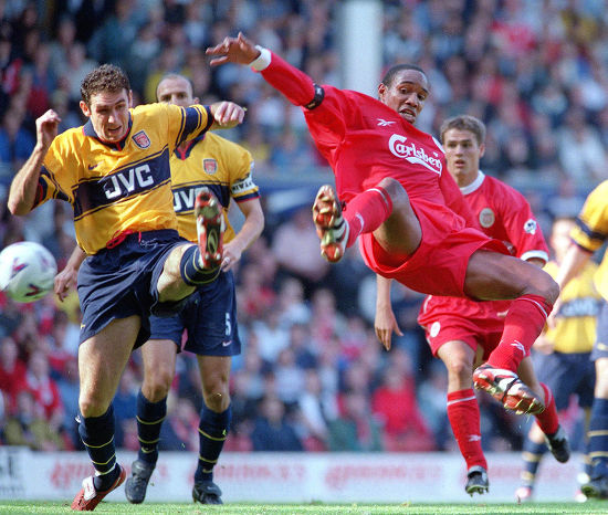 Paul Ince Liverpool Tries Shot On Editorial Stock Photo - Stock Image ...