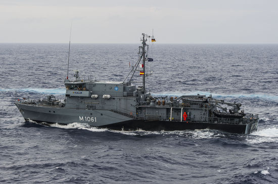 German Minesweeper During Exercise Editorial Stock Photo - Stock Image ...