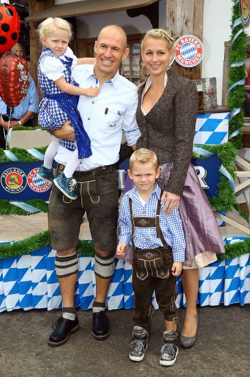 Arjen Robben Wife Bernadien Eillert Children Editorial Stock Photo ...