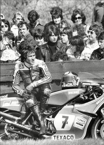 Motorcycle Racer Barry Sheene Oulton Park Editorial Stock Photo - Stock ...