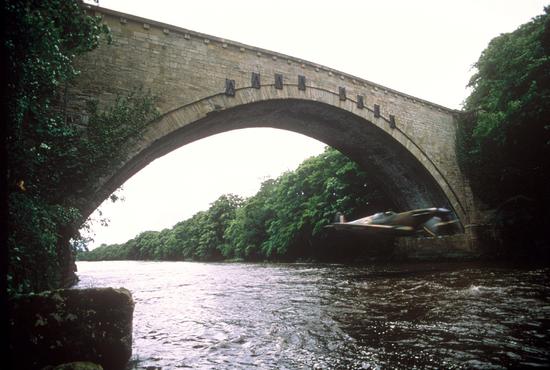 Spitfire Plane Flying Under Bridge Editorial Stock Photo - Stock Image ...