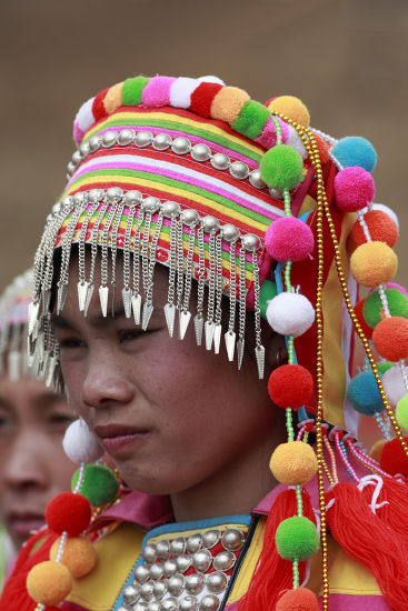 Lisu Ethnic Minority Tribe Dancer Traditional Editorial Stock Photo ...