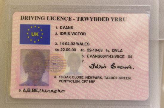 97 Yr Old Driving Licence Idris Editorial Stock Photo - Stock Image ...