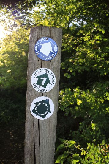 Angles Way Parish Walk Permissive Path Editorial Stock Photo - Stock ...