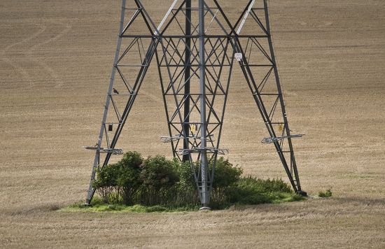 Electricity Transmission Pylon Standing Arable Field Editorial Stock ...