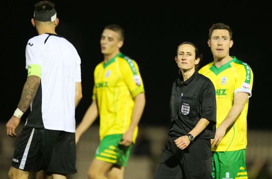 Referee Amy Fearn She Becomes First Editorial Stock Photo - Stock Image ...
