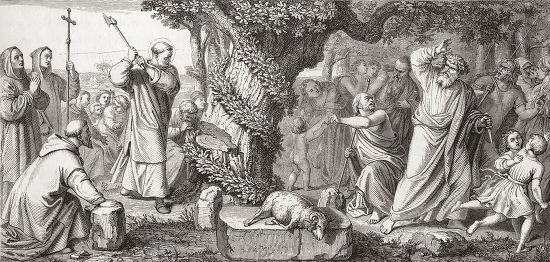 Detail Fresco Depicting Destruction Celtic Druids Editorial Stock Photo ...