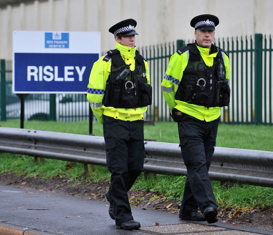 Prison Officers Walk Out Hmp Risley Editorial Stock Photo - Stock Image ...