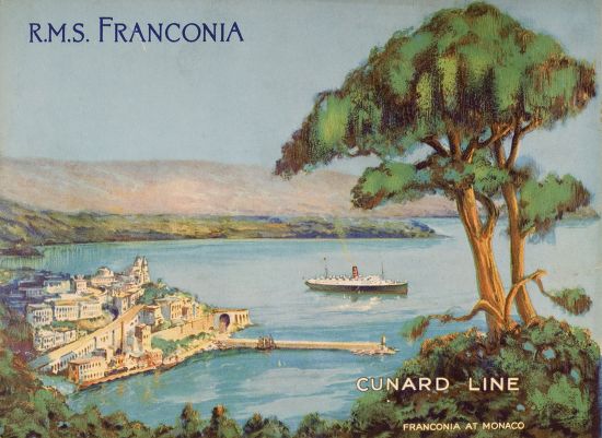 Cunard Line Promotional Brochure Rms Franconia Editorial Stock Photo ...