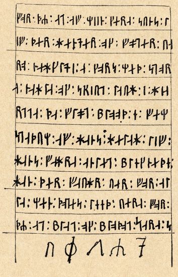 Page Poem Written Runes Called Marys Editorial Stock Photo - Stock ...