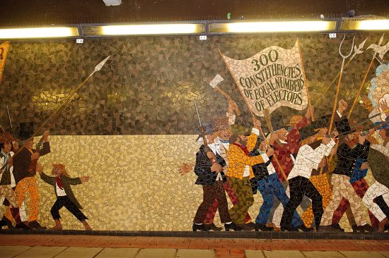 Mural Depicting 1839 Chartist Uprising Newport Editorial Stock Photo ...