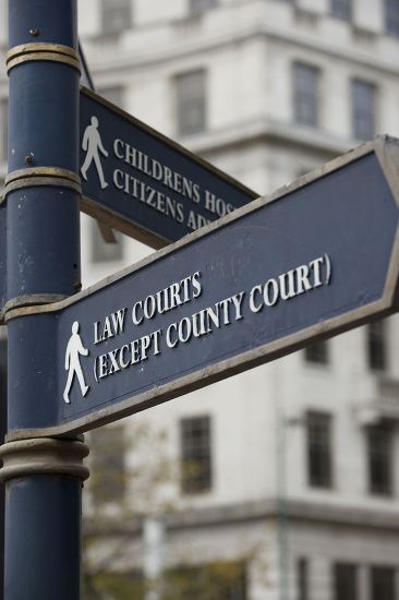 Public Street Signs Birmingham Law Courts Editorial Stock Photo - Stock ...