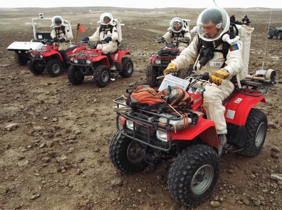 Astronauts On Atvs All Terrain Vehicles Editorial Stock Photo - Stock ...