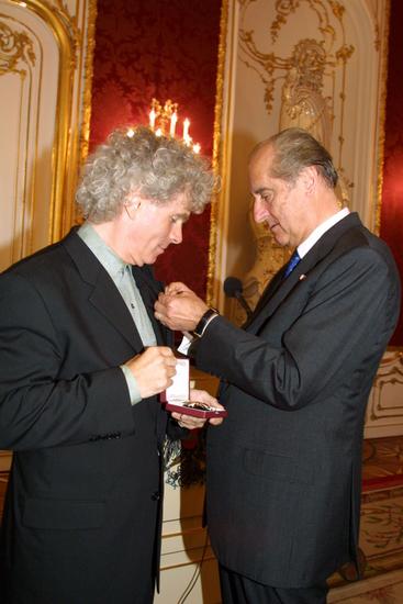 Simon Rattle Being Given Award By Editorial Stock Photo - Stock Image ...