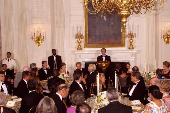 President George W Bush Delivers Toast Editorial Stock Photo - Stock ...