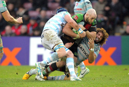 Harlequins George Robson Breaks Into Bernard Editorial Stock Photo ...