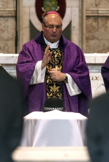 Archbishop Mario Conti Blesses Coffin Editorial Stock Photo - Stock ...