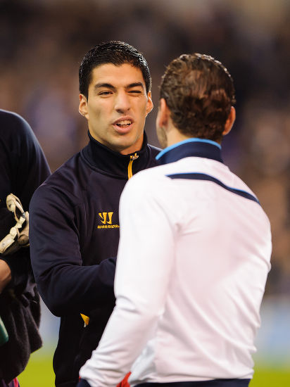 Captain Luis Suarez Liverpool Leading His Editorial Stock Photo - Stock ...