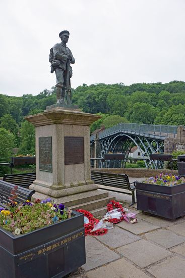 Memorial Erected Memory Valiant Men Ironbridge Editorial Stock Photo ...