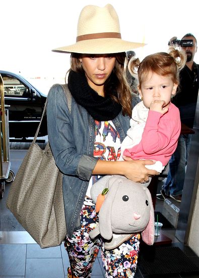 Jessica Alba Daughter Haven Editorial Stock Photo - Stock Image ...
