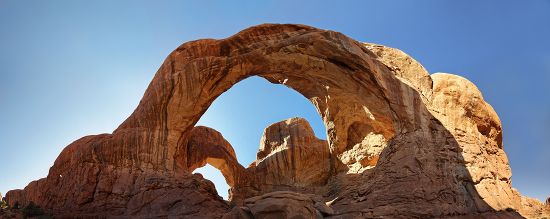 Double Arch Stone Arches Red Sandstone Editorial Stock Photo - Stock ...