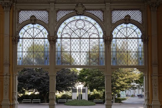Historical Glass Window New Colonnade Editorial Stock Photo - Stock ...