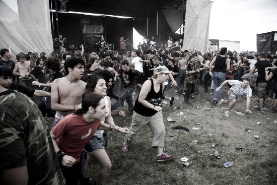 Punks Mosh Pit Vans Warped Tour Editorial Stock Photo - Stock Image ...
