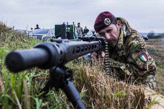 Italian Folgore Paratrooper During Historical Reconstruction Editorial ...