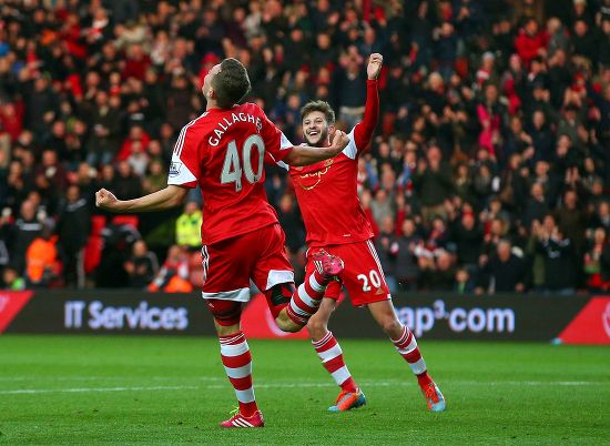 Sam Gallagher Southampton Celebrates Scoring His Editorial Stock Photo ...