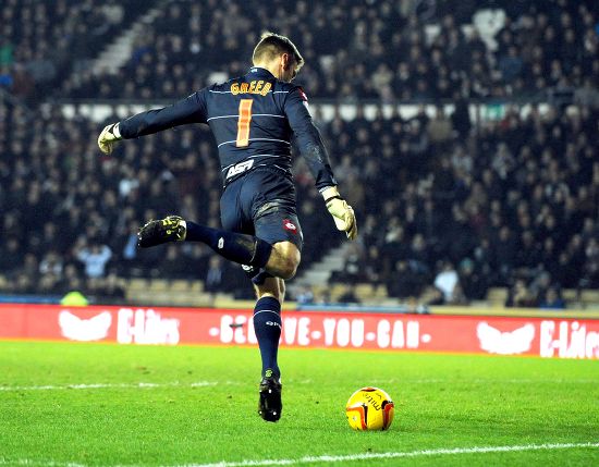 Qpr Goalkeeper Robert Green Clears Backpass Editorial Stock Photo ...