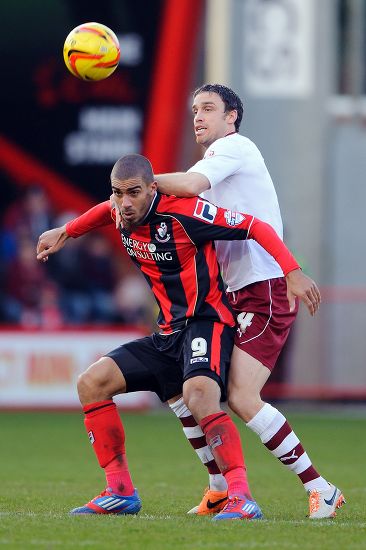 Lewis Grabban Bournemouth Michael Duff Burnley Editorial Stock Photo ...