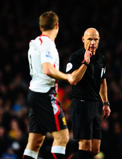 Referee Howard Webb Talks Steven Gerrard Editorial Stock Photo - Stock ...