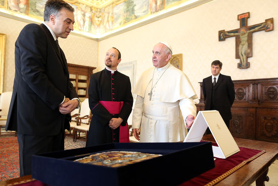 Pope Francis Meets President Montenegro Filip Editorial Stock Photo ...