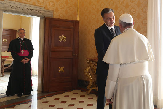 Pope Francis Meets President Montenegro Filip Editorial Stock Photo ...