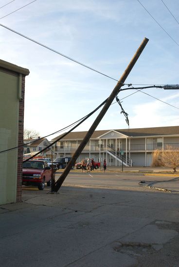 Damaged Utility Poles Editorial Stock Photo - Stock Image | Shutterstock