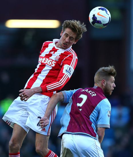 Peter Crouch Stoke City Nathan Baker Editorial Stock Photo - Stock ...