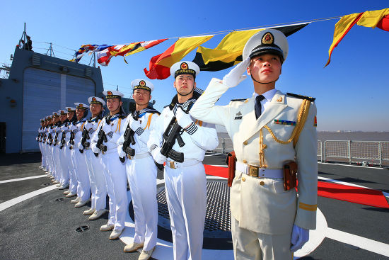 Chinese Navy Officers Soldiers Participate Handover Editorial Stock ...