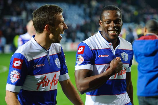 Nedum Onuoha Qpr Shares Joke Gary Editorial Stock Photo - Stock Image ...