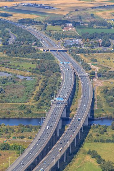 Thelwall Viaduct M6 Motorway Cheshire Editorial Stock Photo - Stock ...