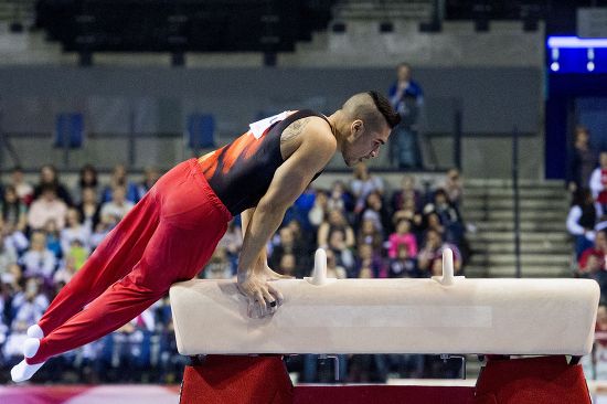 Leg Louis Smith Mbe Strikes Side Editorial Stock Photo - Stock Image ...