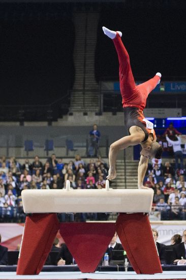 Louis Smith Mbe Competes On Pommel Editorial Stock Photo - Stock Image ...