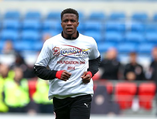 Wilfried Zaha Cardiff City Warms He Editorial Stock Photo - Stock Image ...
