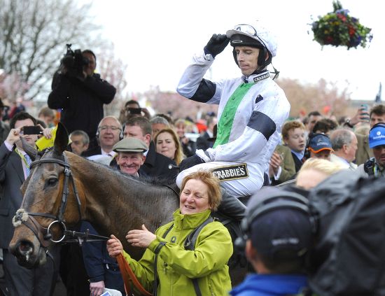 Jockey Leighton Aspell Leads On Winner Editorial Stock Photo - Stock ...