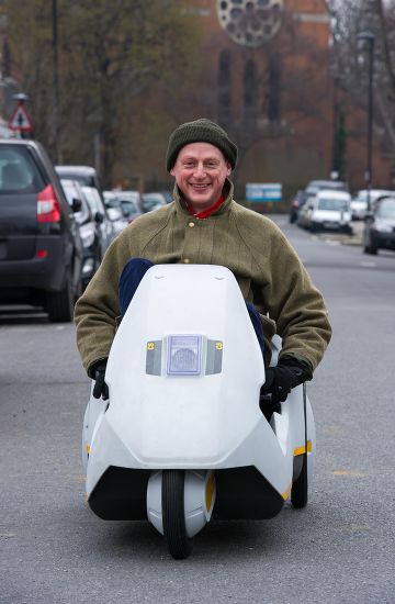 Harry Mount Test Drives Sinclair C5 Editorial Stock Photo - Stock Image ...