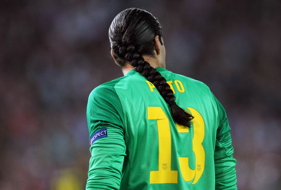 Barcelona Goalkeeper Jose Manuel Pinto Sports Editorial Stock Photo ...