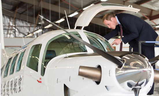 Prince William Inspects P750 Xstol Plane Editorial Stock Photo - Stock ...
