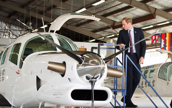 Prince William Inspects P750 Xstol Plane Editorial Stock Photo - Stock ...