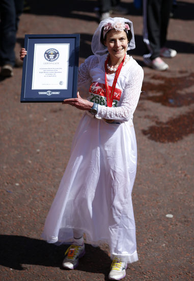 Sarah Dudgeon Finished Run 3 Hours Editorial Stock Photo - Stock Image ...